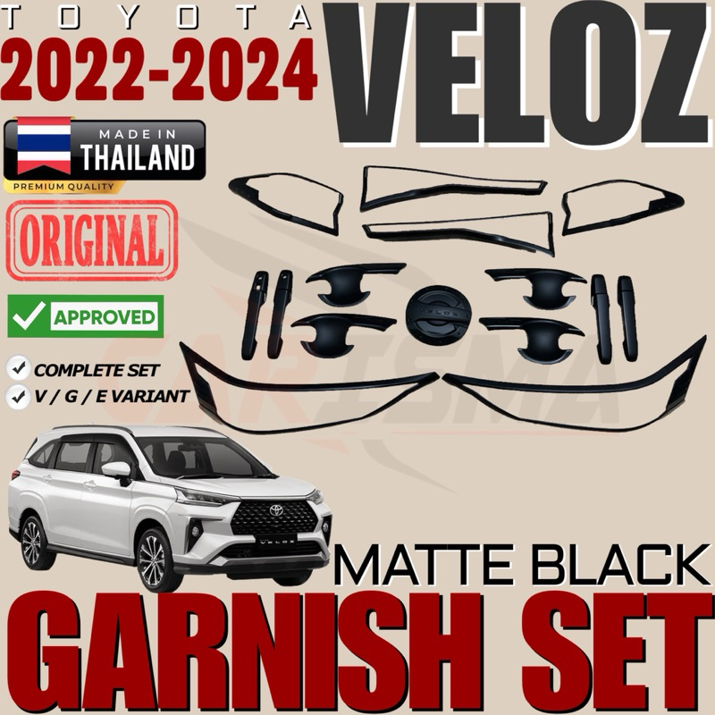 TOYOTA VELOZ 2022-2024 ORIGINAL GARNISH SET (VELOZ ACCESSORIES ...