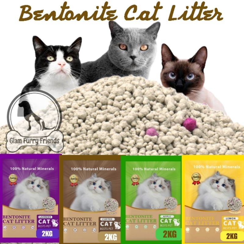2kg Best pet premium Bentonite fast absorbing cat litter sand | Shopee ...