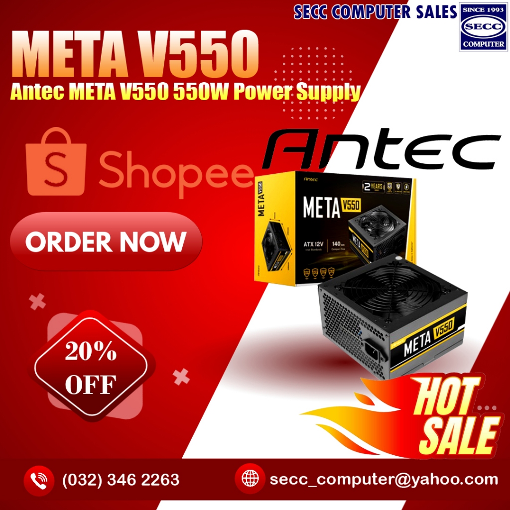 Antec META V550 550W Power Supply | Shopee Philippines