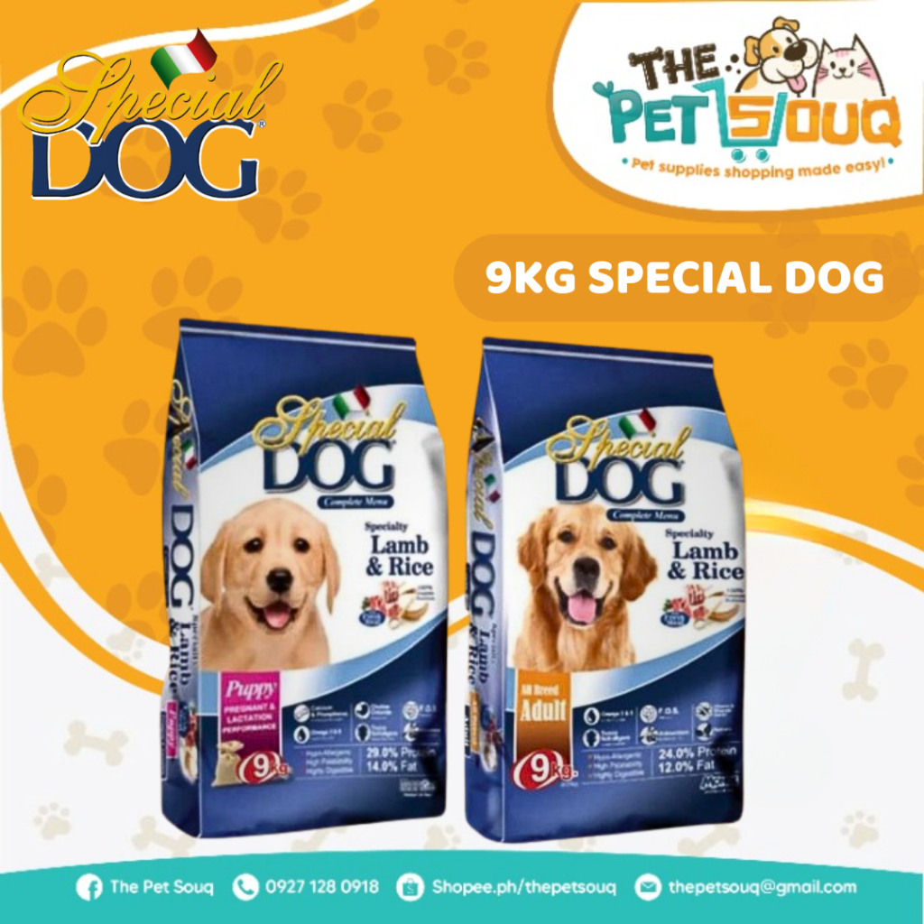 9KG SPECIAL DOG DRY LAMB AND RICE PUPPY/ADULT | Shopee Philippines