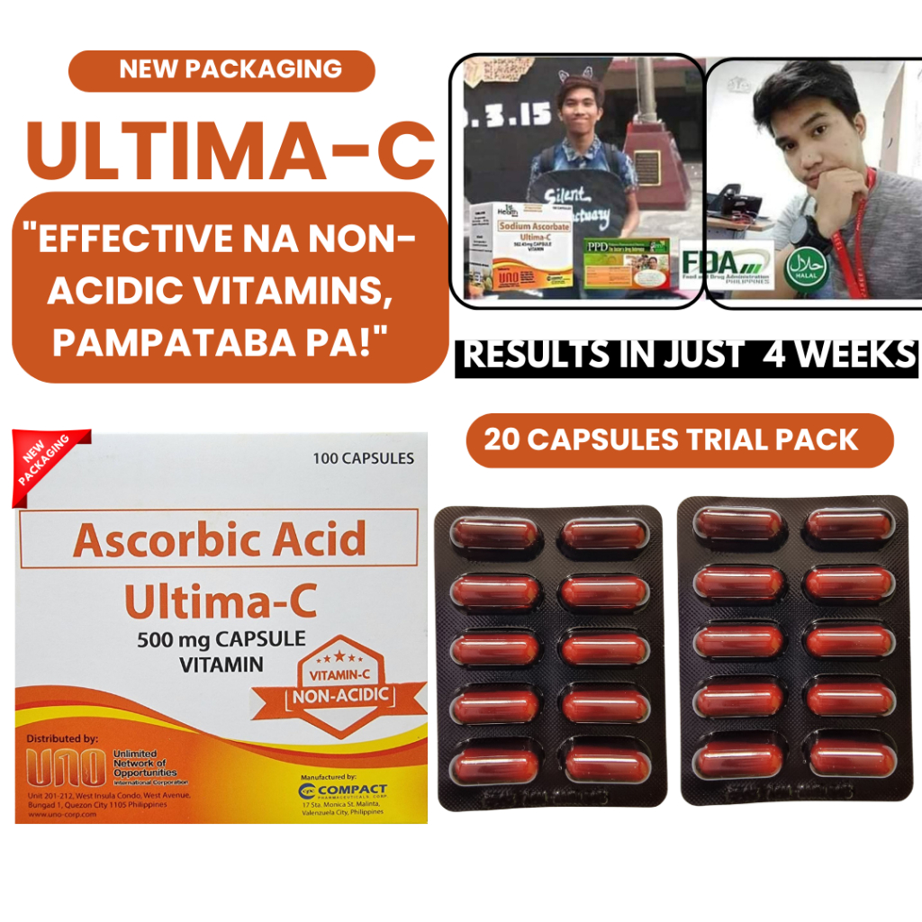 UNO Ultima C 20 Capsules Vitamins pampataba for kids and adults | Legit ...