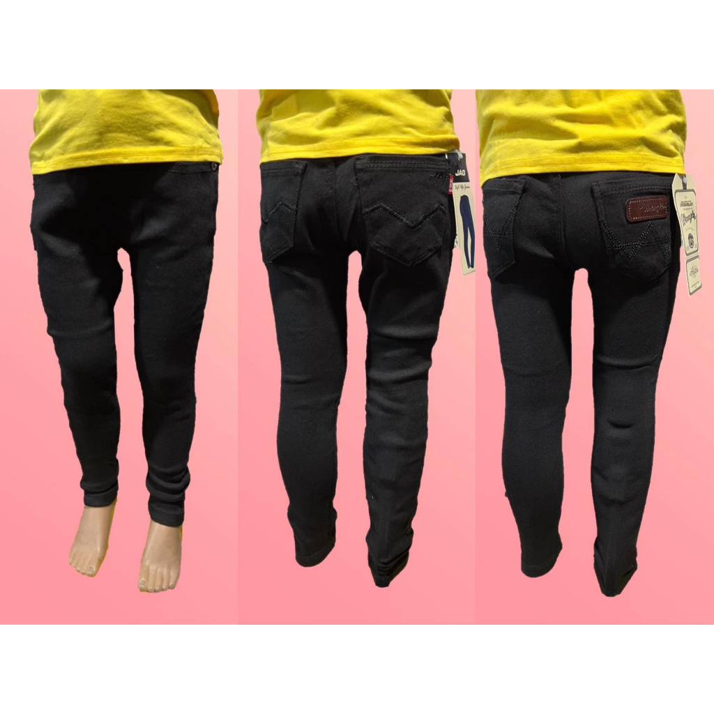 Girls Fashion Casual Denim Pants Jeans For Kids Clothing Maong Pants w ...