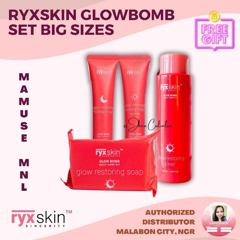 [ jc.skincare ] Ryx Glow Bomb Set BIG Sizes ( FREE Glowbomb Soap ...