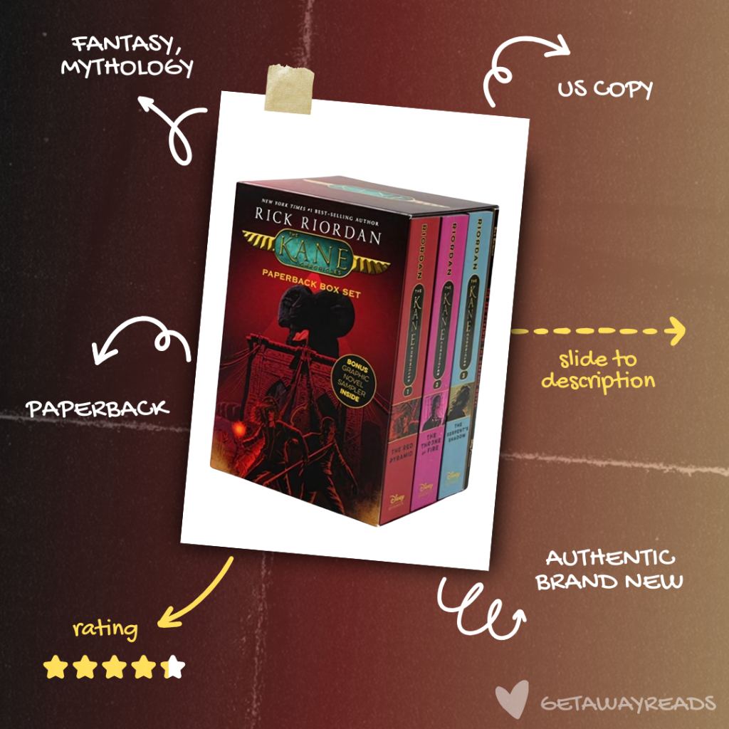 The Kane Chronicles Box Set with Graphic Novel Sampler by Rick Riordan ...