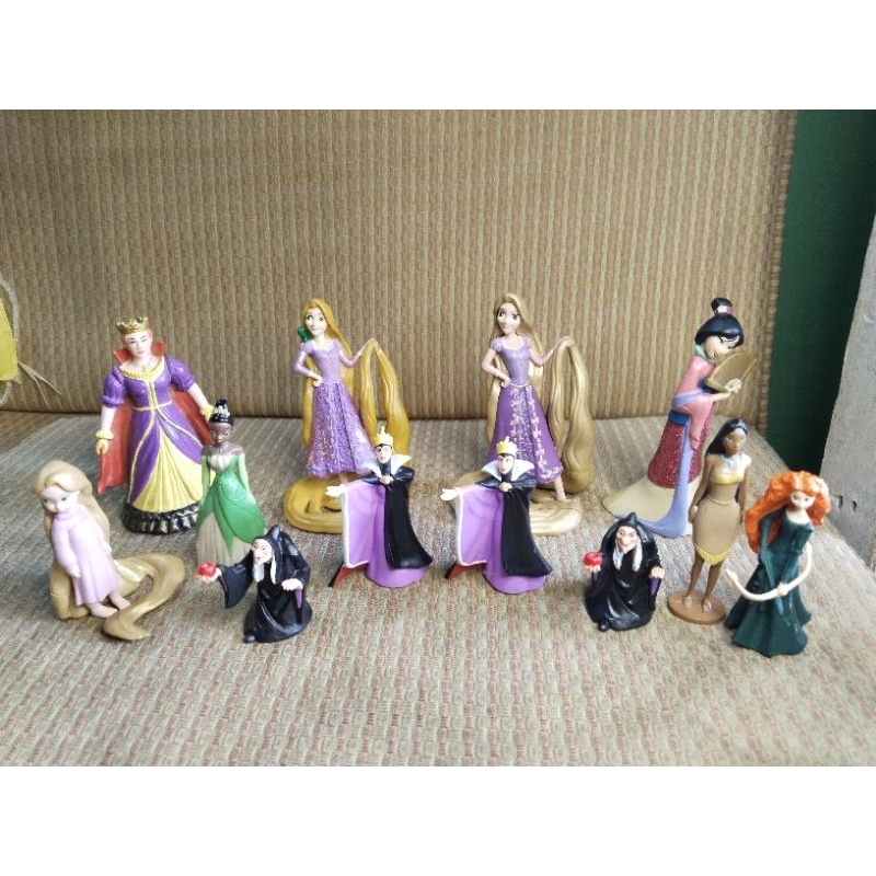 Assorted Disney / Elc Princess & Villain Characters Figure 1.5" - 3.5 ...