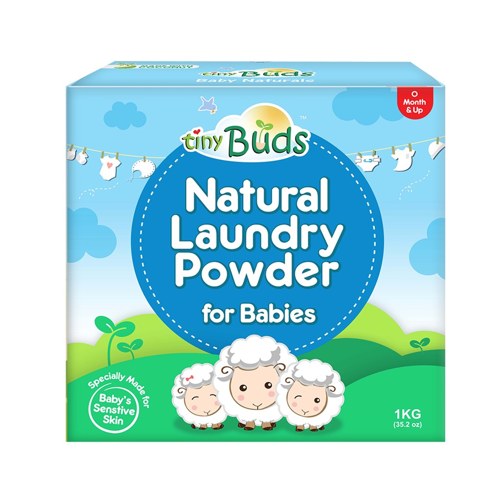 Tiny Buds Natural Laundry Powder for Babies (1KG) | Shopee Philippines