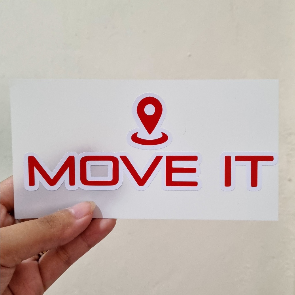 Move It permanent vinyl decal sticker waterproof scratchproof for ...