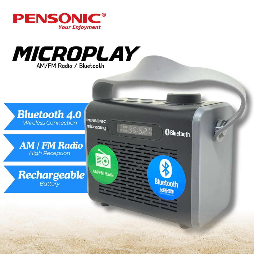 PENSONIC Micro Play Super Mini Portable USB/TF Card/AM/FM Radio Player ...