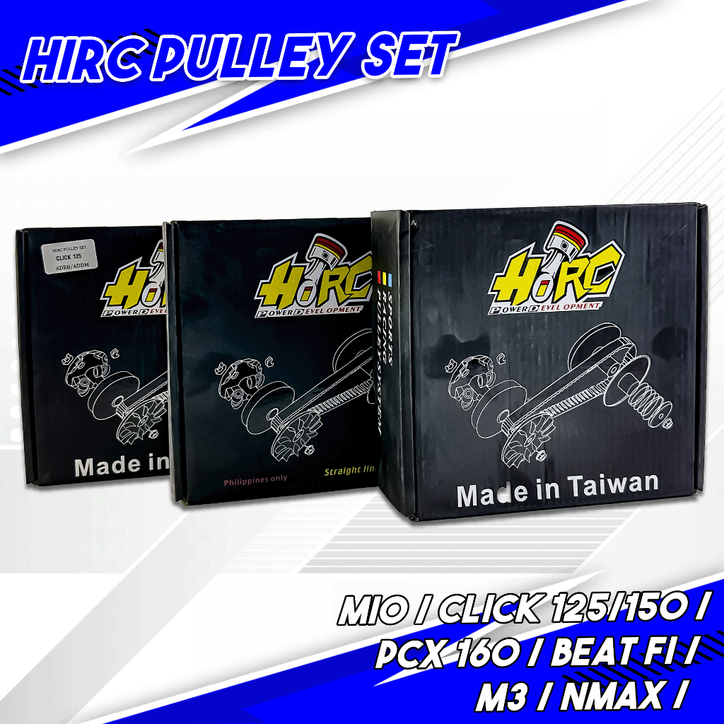 PULLEY SET HIRC MIO/PCX160/M3/BEAT FI/CLICK 150/CLICK 125/NMAX/AEROX ...