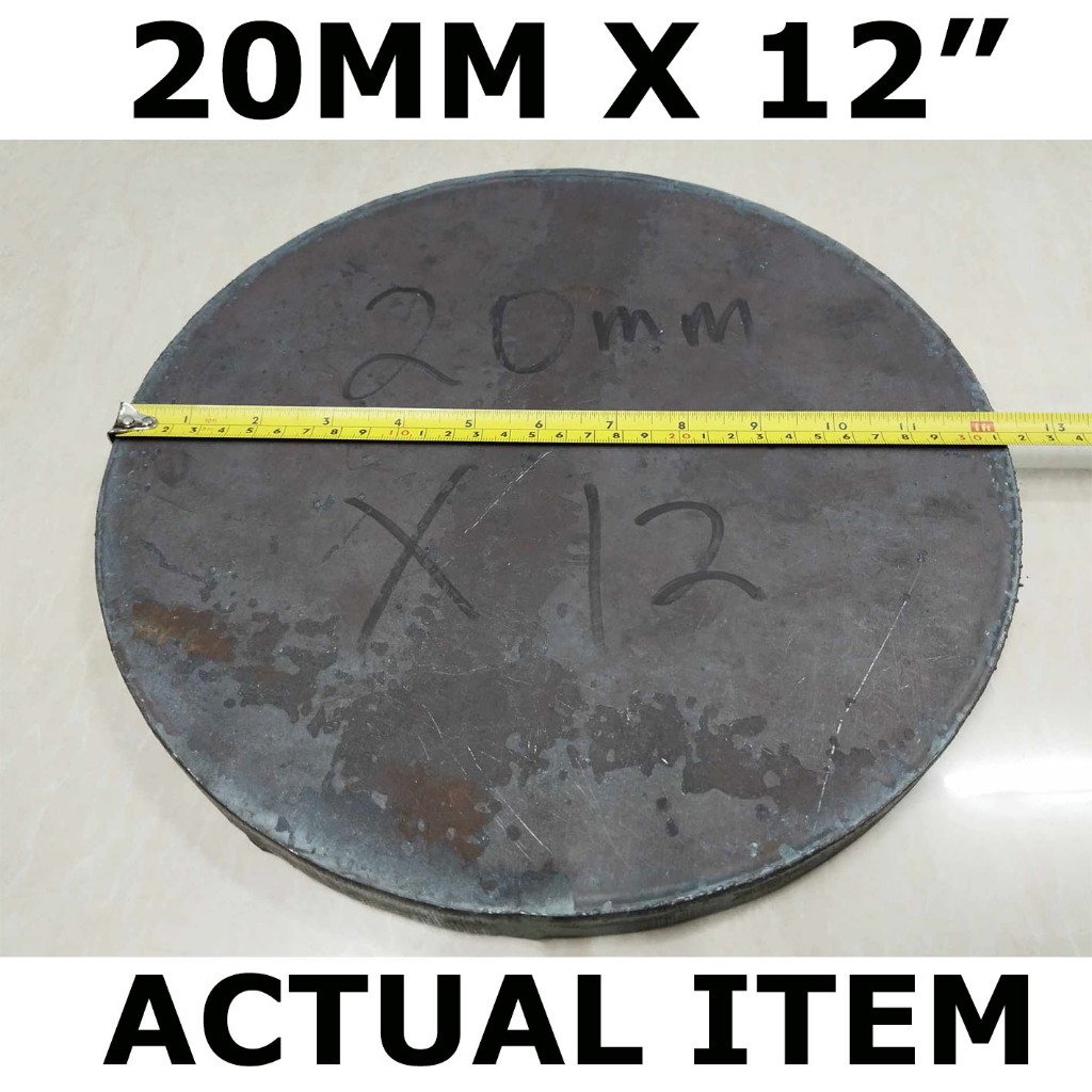 MS BASE PLATE 20MM X 12" MILD STEEL CIRCLE