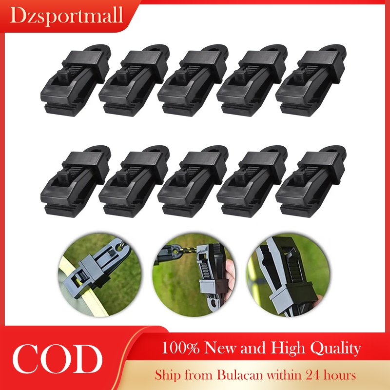 10Pcs Tent Clip Crocodile Clip Sliding Lock Tarp Grip Clamps Tarp ...