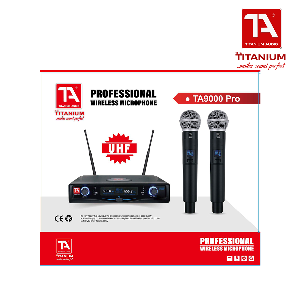 Titanium Audio TA 9000 PRO / UHF Professional Wireless Microphone ...