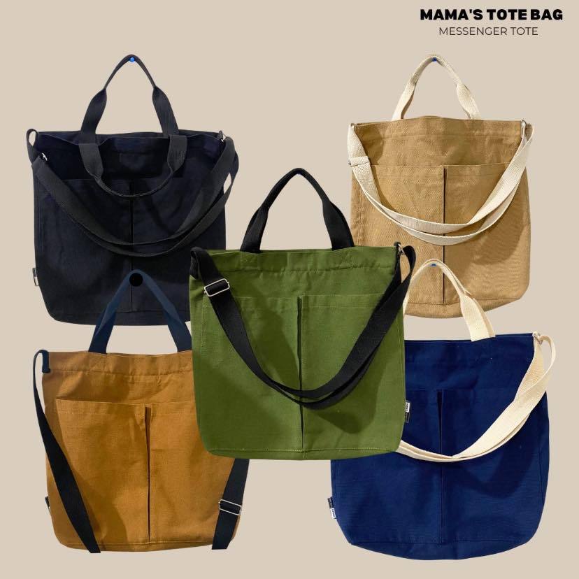 Multi - Pocket Messenger Tote Bag | Shopee Philippines