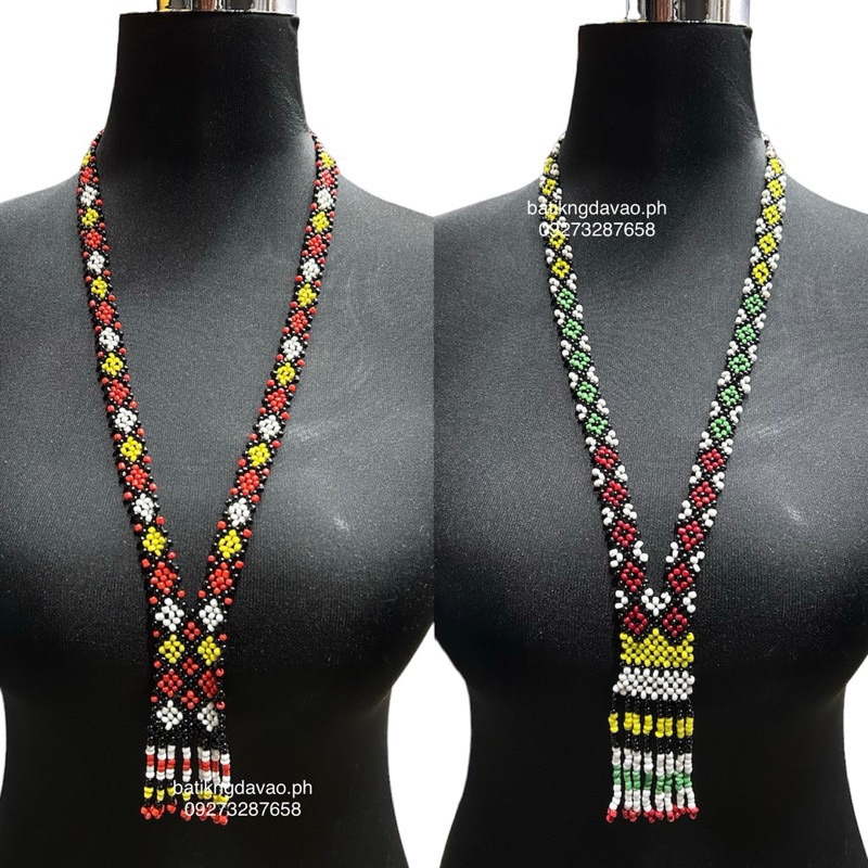 Unisex beads ethnic necklace | Manobo Tboli Beaded Necklace Tribal ...