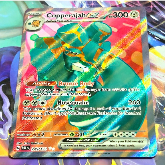 Pokemon TCG Copperajah ex Paldea Evolved Full Art Secret Rare | Shopee ...