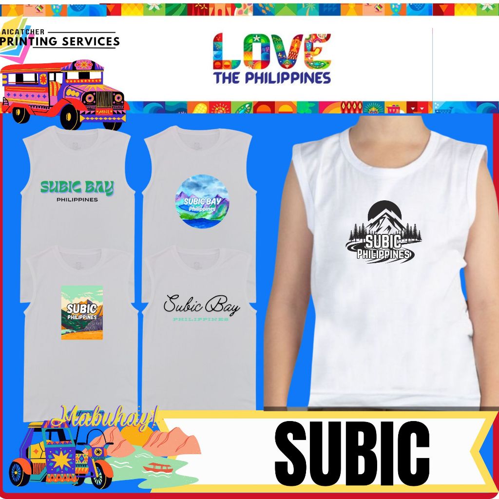 Subic Philippines 2 Trendy Graphic Muscle Tees for Kids to Adult ...