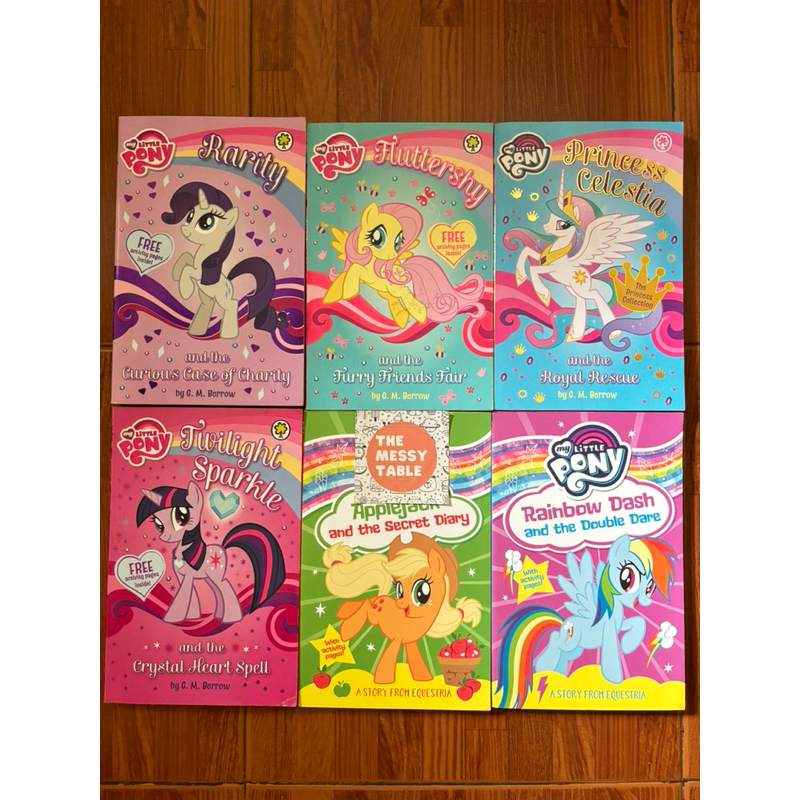 My Little Pony paperback books for Kids | Preloved | Rainbow Dash Applejack | Early reader books ...