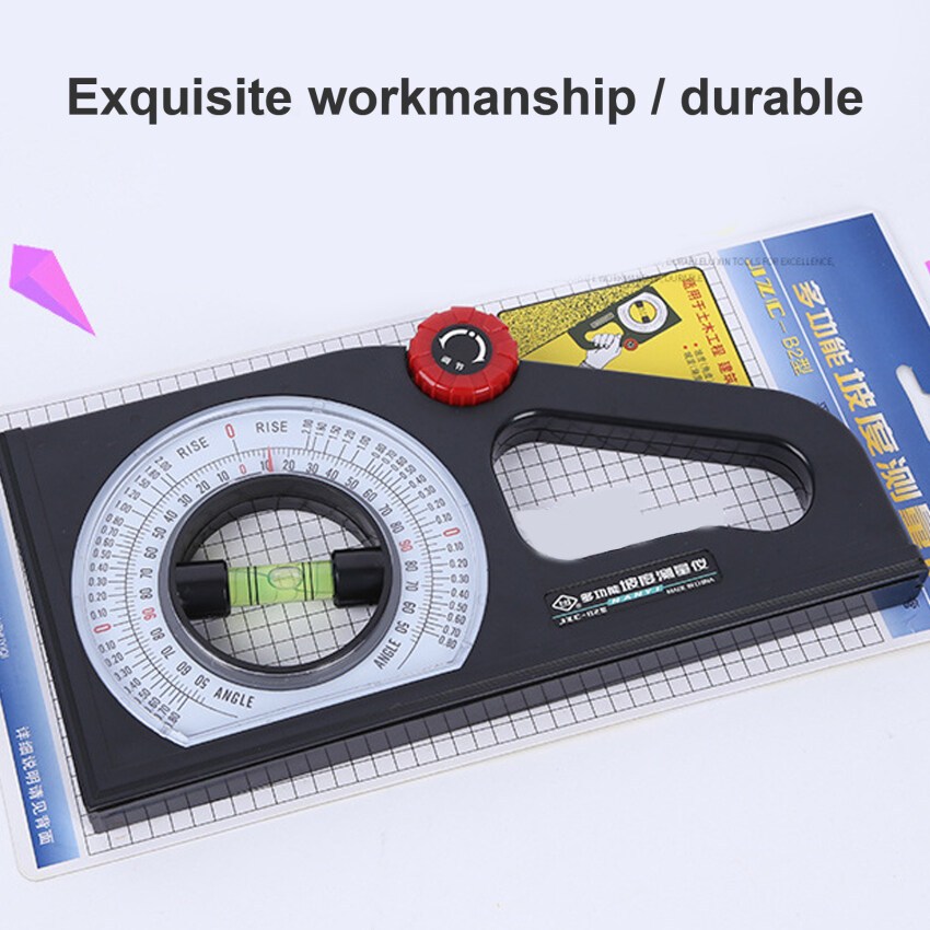 High Precision Slope Scale Inclinometer Universal Bevel Protractor Slope Angle Finder Protractor ...