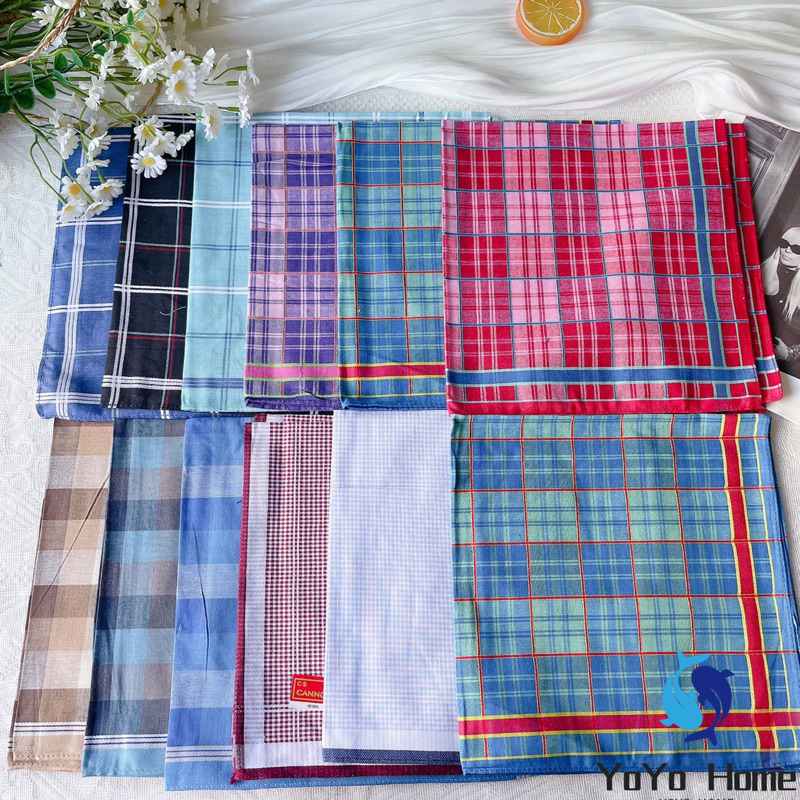 3Pcs-12Pcs silk Cotton handkerchief for Men Women Panyo Multipurpose ...