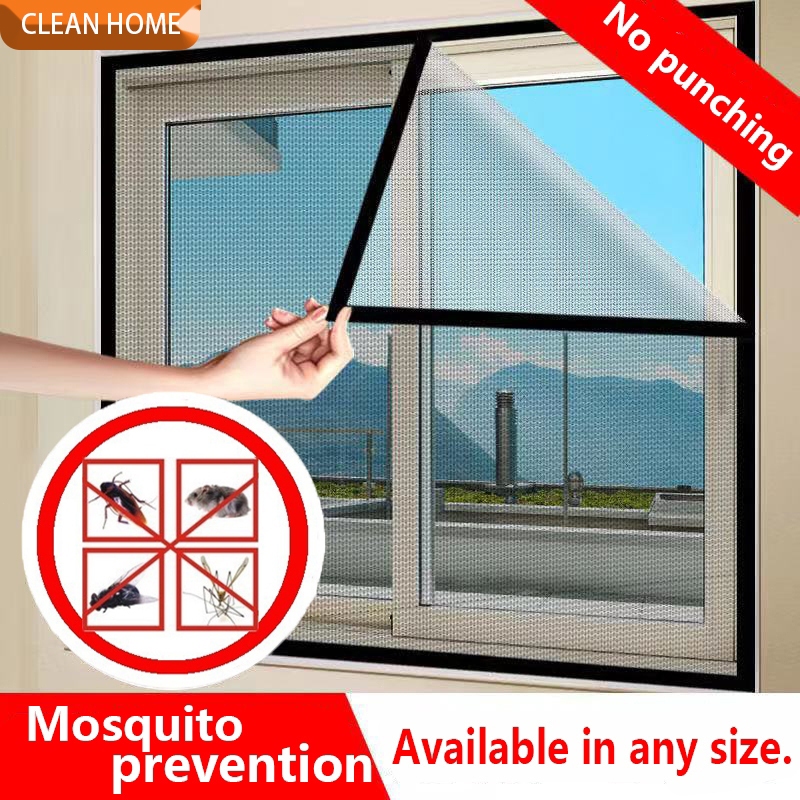 Velcro Mesh Screen window net anti mosquito Cockroach Screens for door ...