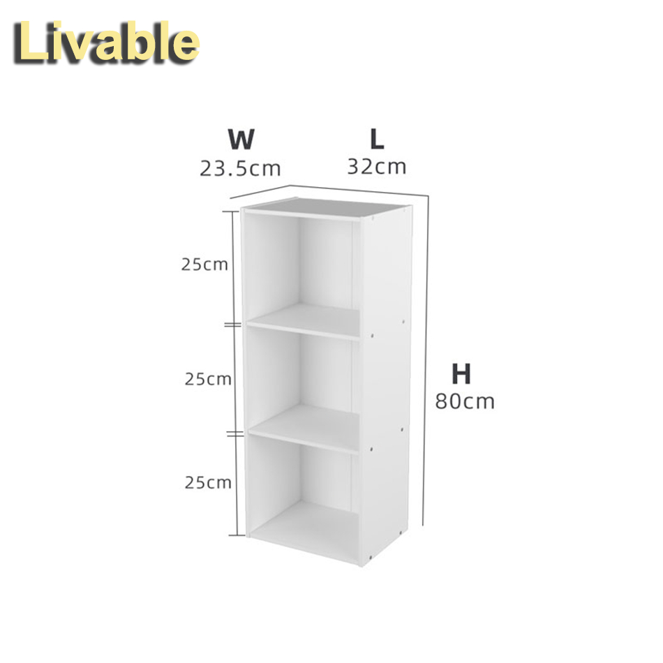 LIVABLE Three-layer cabinet/bookcase/Lockers/Storage cabinet/cupboard ...