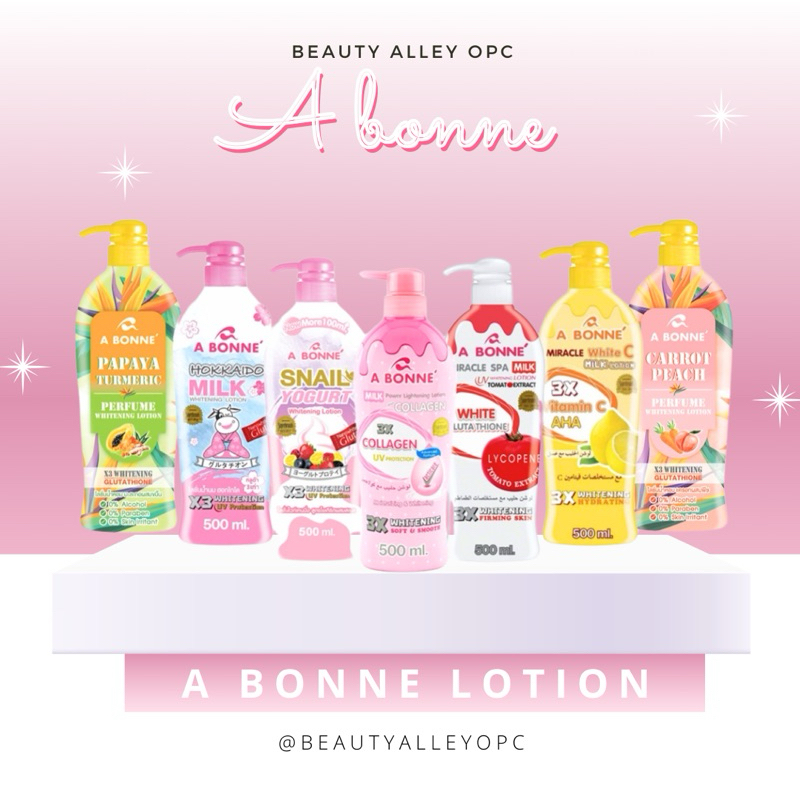 A BONNE Whitening Lotion Orginal 500ML | Abonne Whitening Lotion from ...
