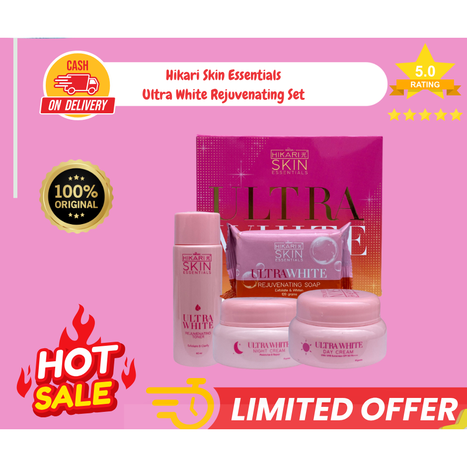 Hikari Ultra White Premium Rejuvenating Set | Advanced Skin Brightening ...