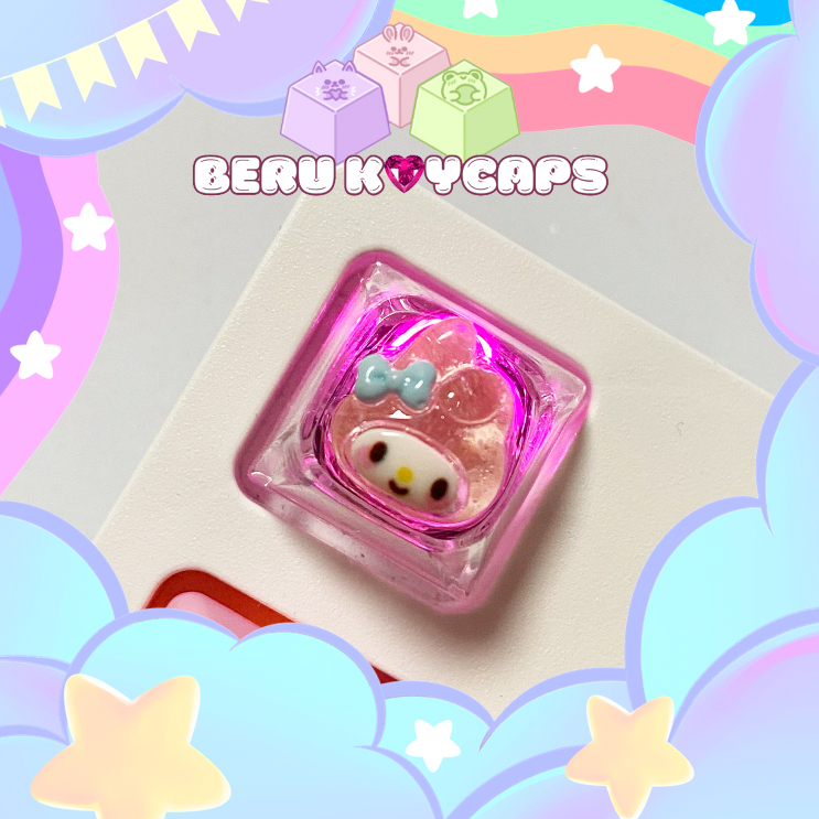 Sanrio keycaps melody kuromi kerropi cinnamoroll pochaco pompompurin ...