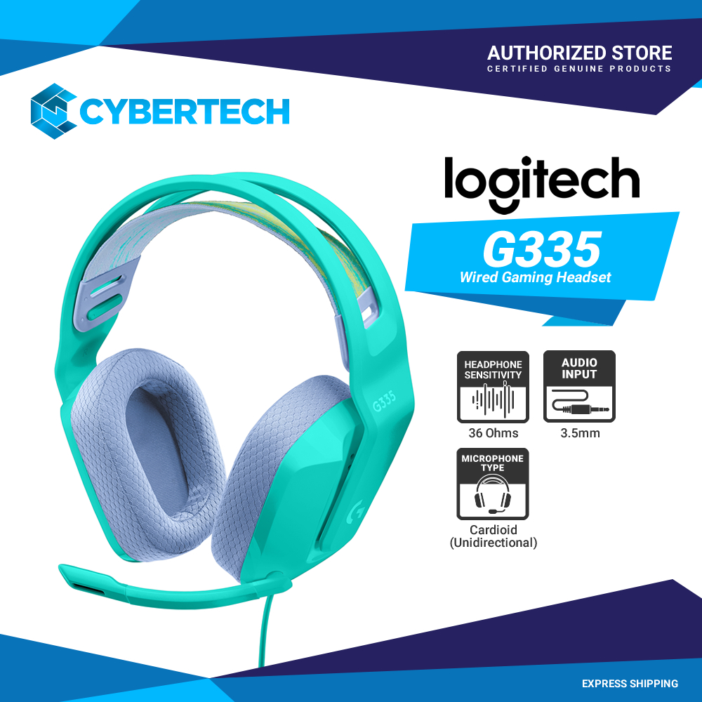 Logitech G335 Wired Gaming Headset, With Flip To Mute Microphone, 3.5mm ...