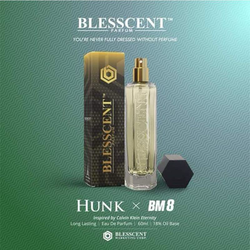 [BLESSCENT] Oil Based Perfume for Men | BM8 - HUNK (60ml) | Shopee Philippines