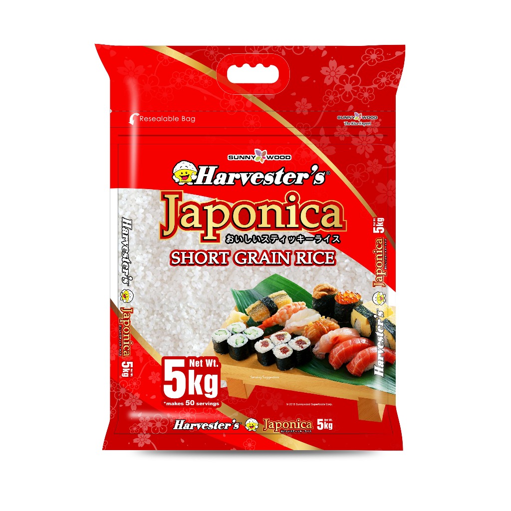Harvester's Japonica Japanese Rice (5kg) | Shopee Philippines