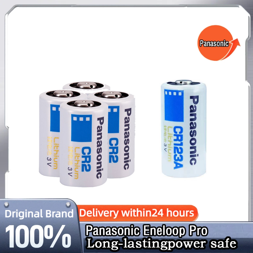 Panasonic cR2 cylindrical photo lithium Battery 3v cR123A Photo Fower anganese Dioxide lithium ...