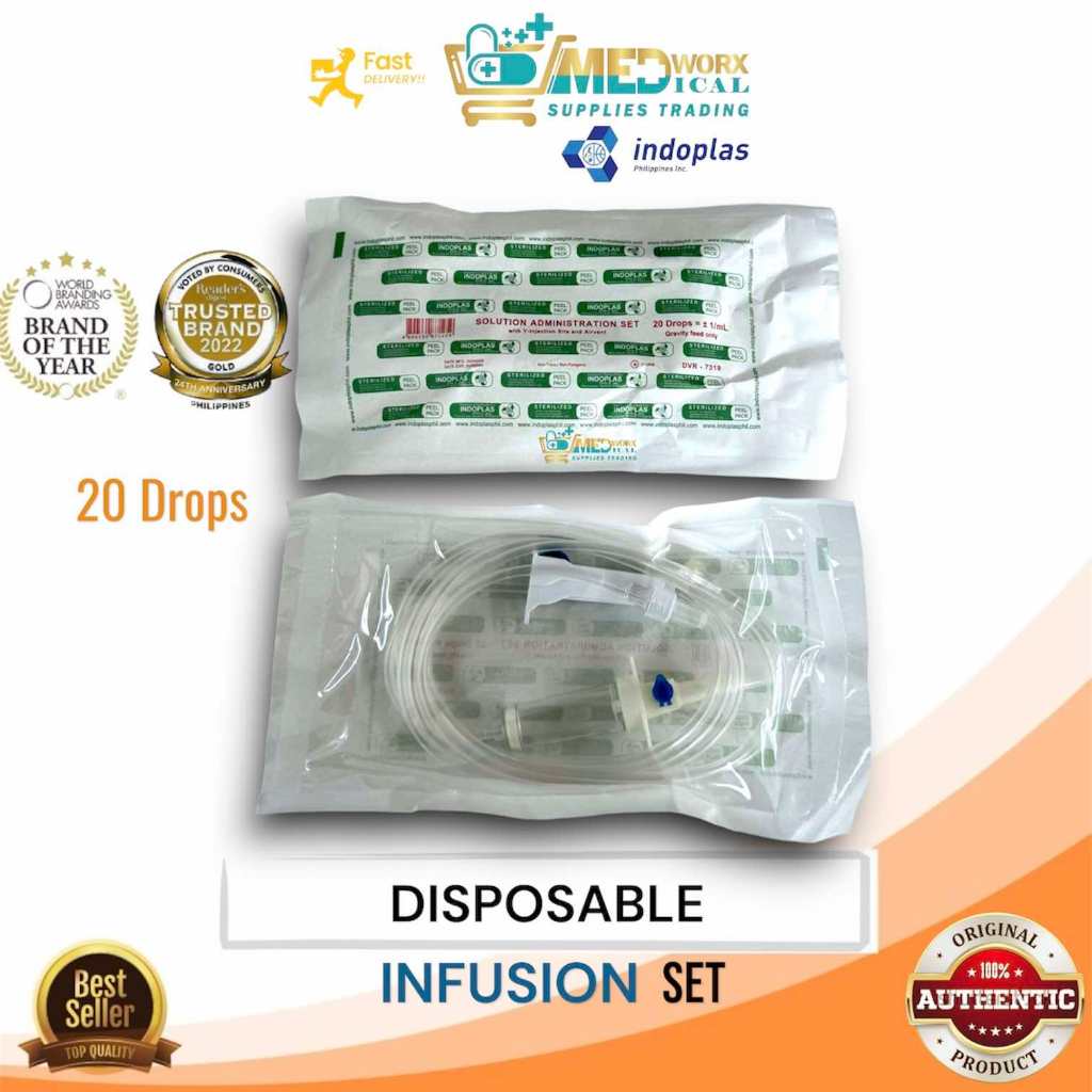 Infusion Administration Set - Adult Use (20 Drops) , Pediatric Use (60 ...