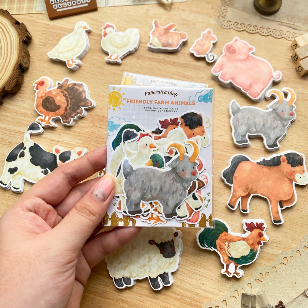 Friendly Farm Animals Sticker Packs, Farm Animals Sticker Packs ...