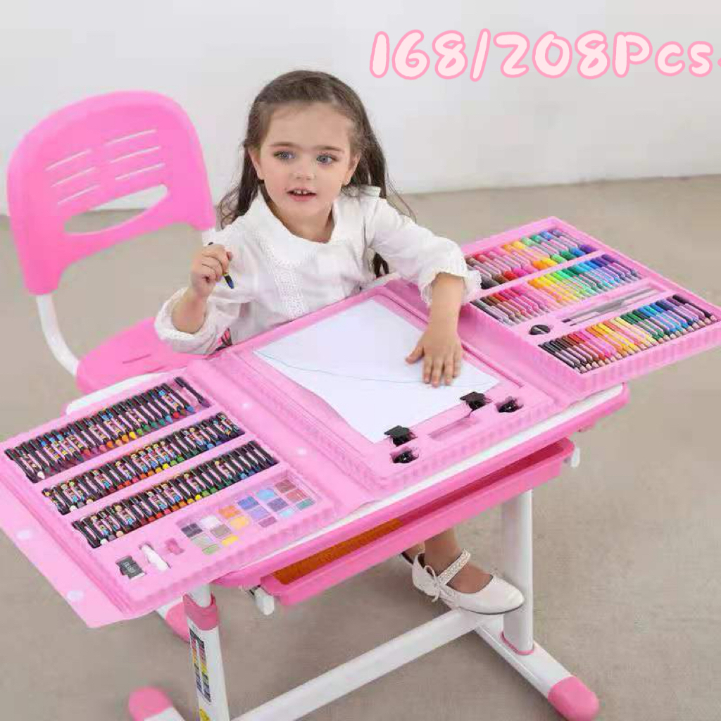 Kids Coloring Set Painting Water Color Set 208pcs Set Art Set Children ...