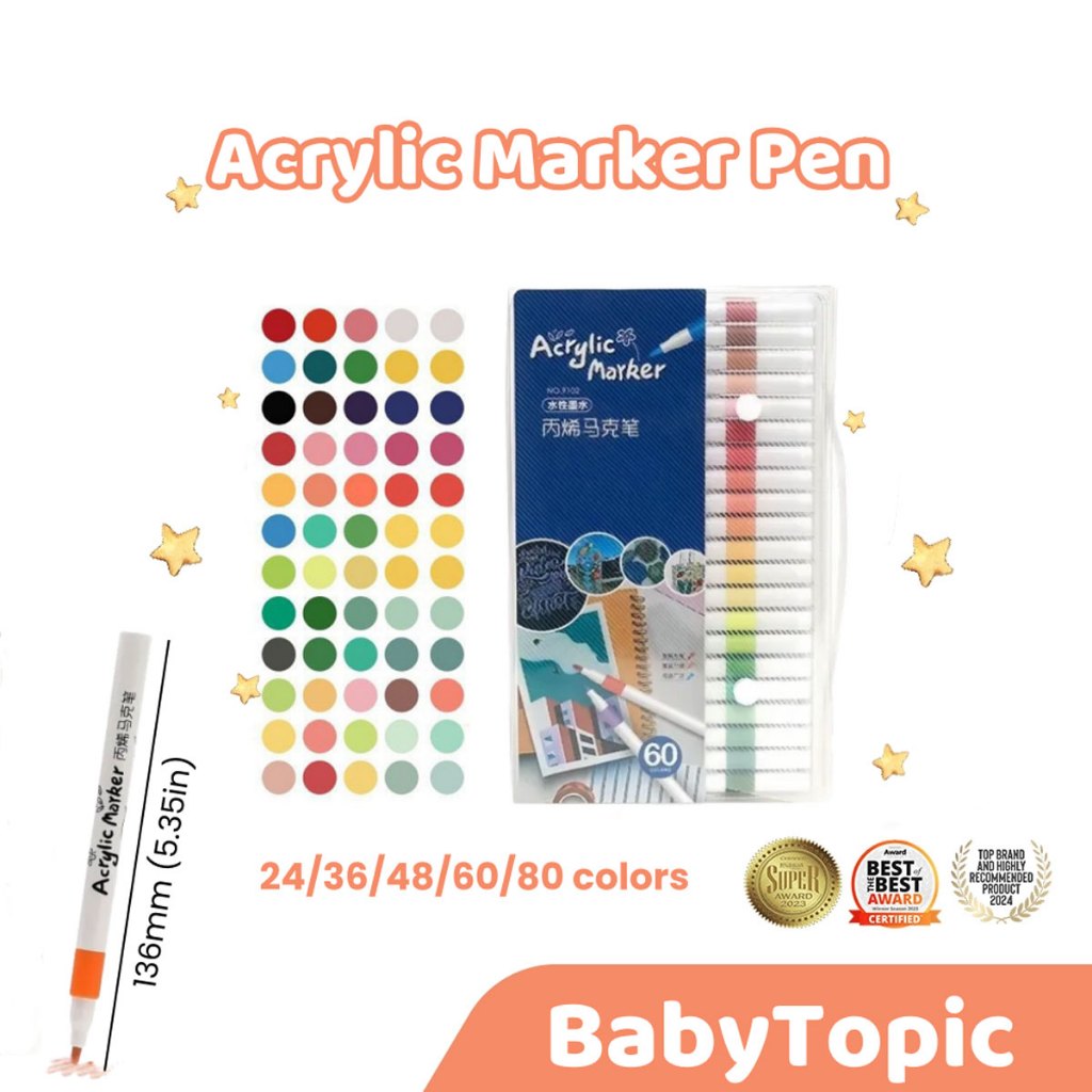 DIY Acrylic Marker Pen Set Touch Marker Pen Highlighter Pen Set ...