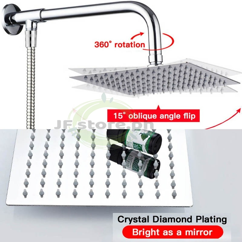 High Quality Stainless Steel 304 Square Shower Set Square Round Shape ...