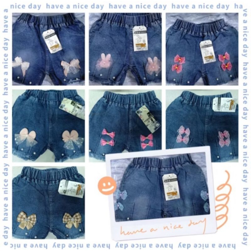 New Fashionable Girls Maong Short For Alangan.(For 3 to 8 years old ...