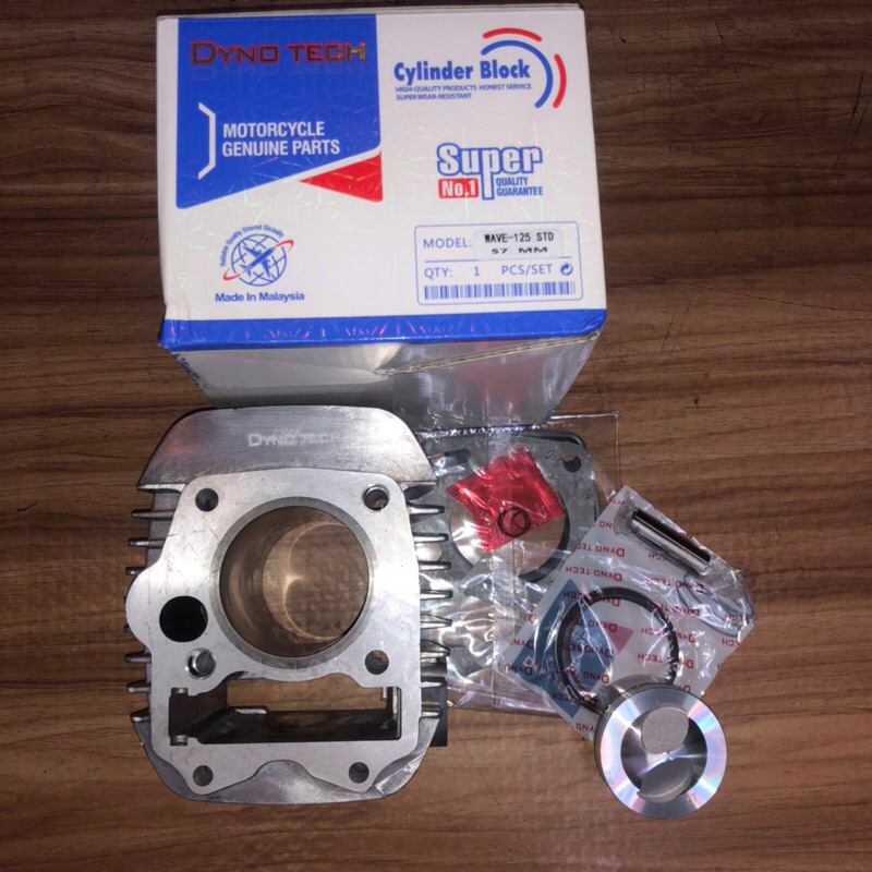 Dyno Tech Cylinder Block/Bore for Wave 125 STD 57mm | Shopee Philippines