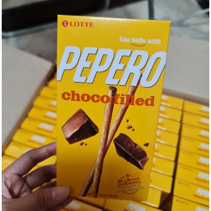 LOTTE PEPERO CHOCO FILLED 35G 1 BOX (40PCS) HONEY MART | Shopee Philippines