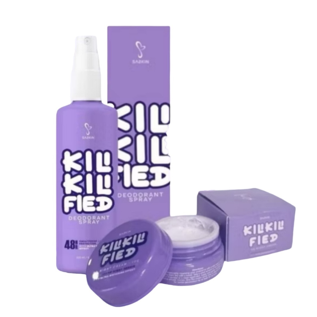 SASKIN KILI KILI FIED DEODORANT SPRAY + UA NIGHT CREAM | Shopee Philippines