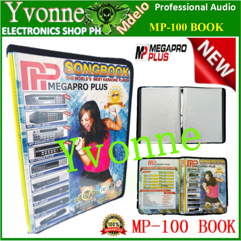 Yvonne SHOP Megapro Plus MP-100 ns MP-200 MP-300 Clear book Songbook Only - Brandnew Standard ...