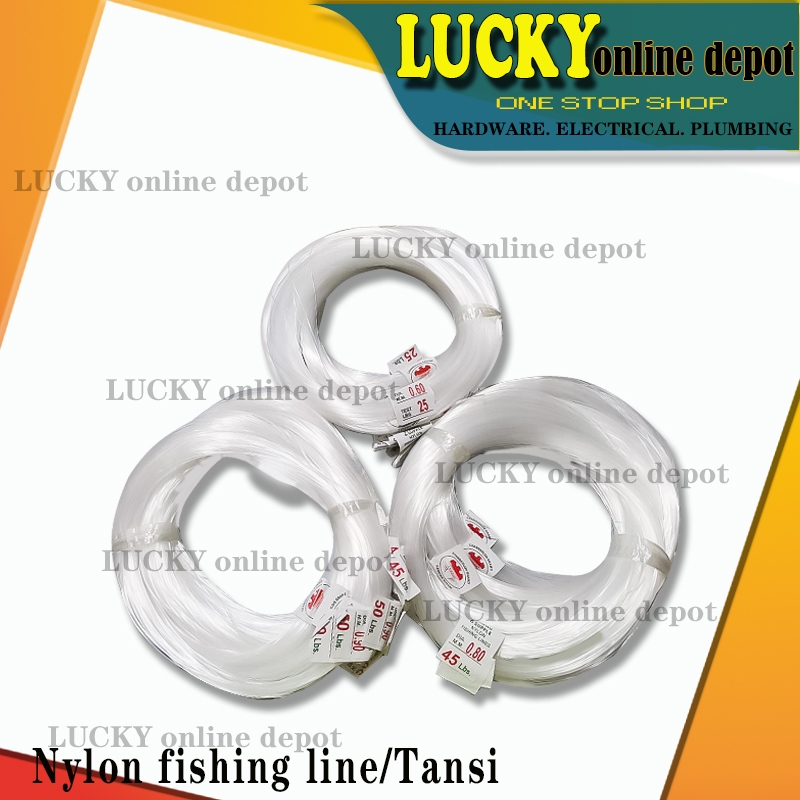 NYLON STRING FISHING LINE / TANSI 30 grams per roll ( 10 rolls per pack ...