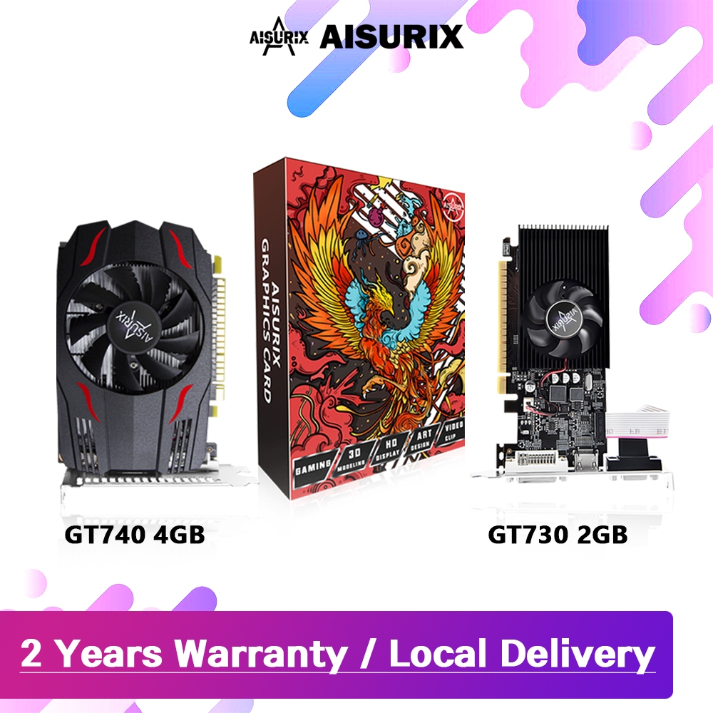 AISURIX GT730 2G SFF Graphics Card GT740 2G Gaming Office Computer GPU ...