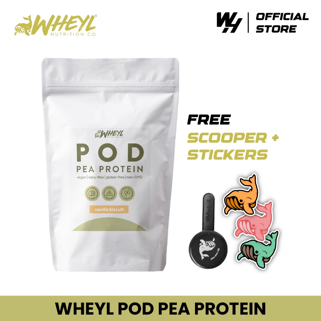 WHEYL POD PEA PROTEIN Vegan, Organic Protein (FREE Scooper and Sticker ...
