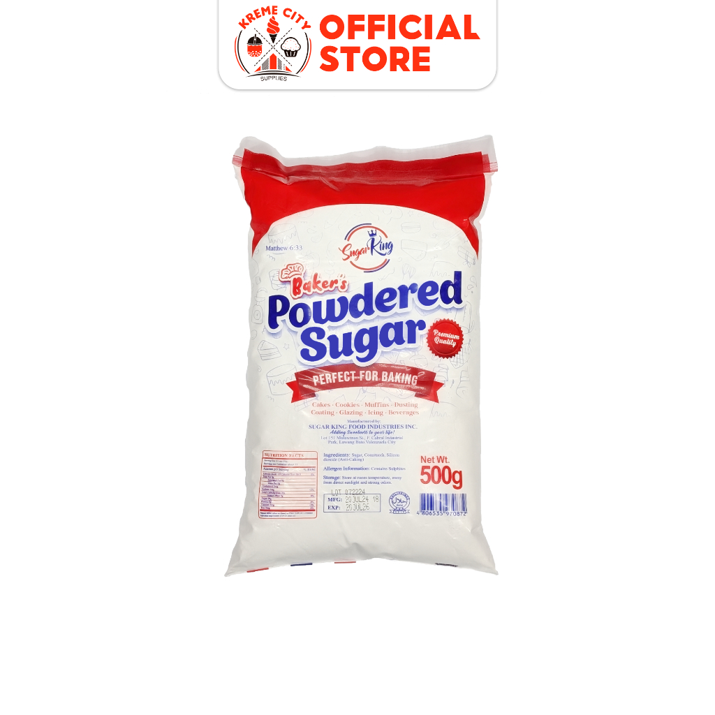 Sugar King Baker's Powdered Sugar 500g | Shopee Philippines