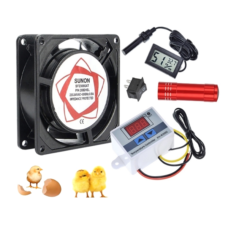 Fully Automatic Egg Incubator Set W3001 Thermostat 220V Metal Blower ...
