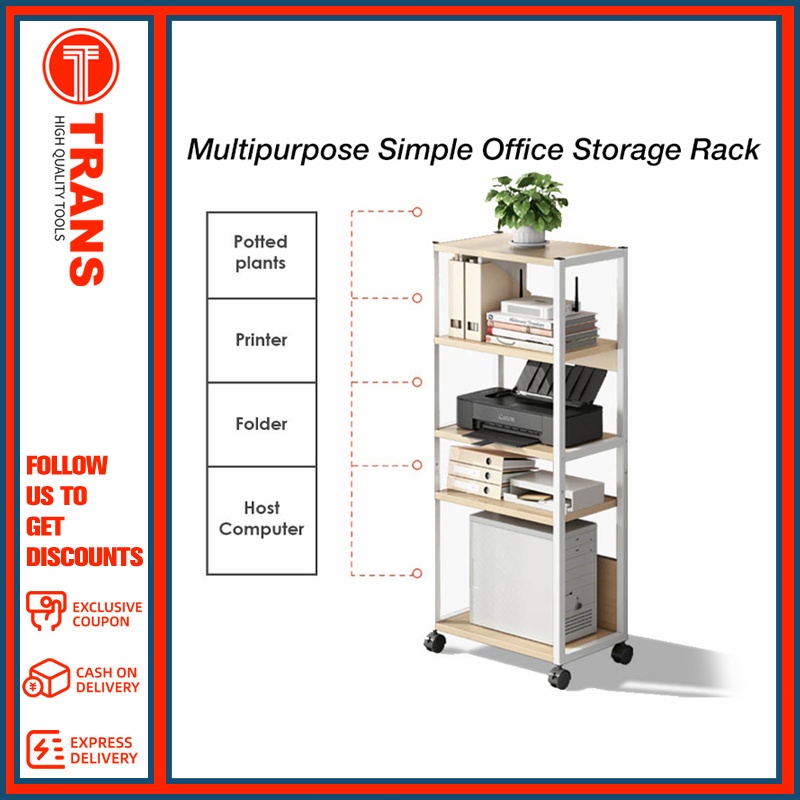 Multipurpose Office Bookshelf Storage Rack Office Furniture Printer ...