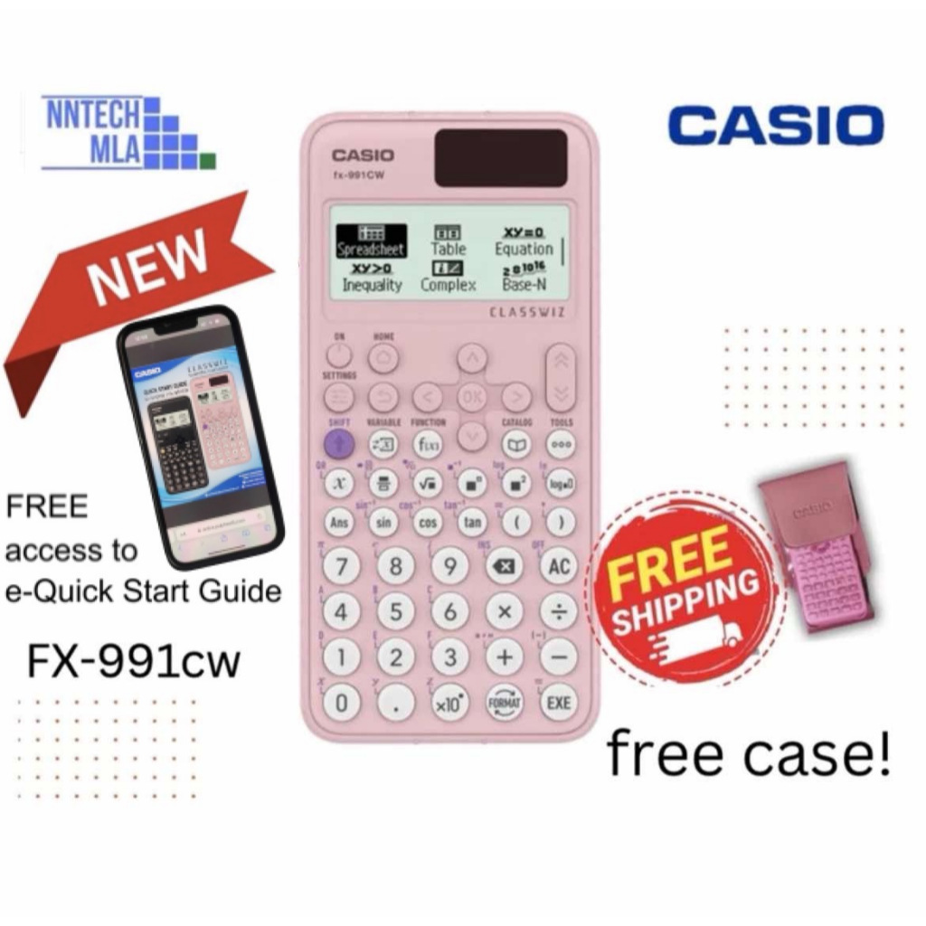 Casio Fx991CW Classwiz Scientific Calculator In Pink - NEW SERIES with ...