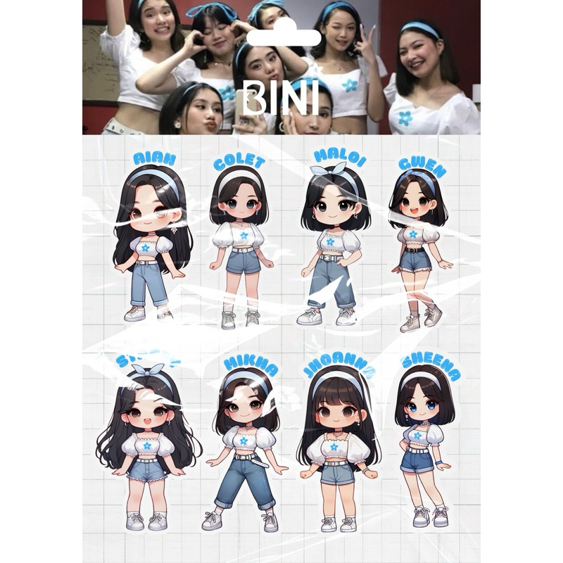 BINI STICKER WATERPROOF FADEPROOF SCRATCHPROOF | Shopee Philippines